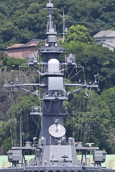 Js Ashigara Ddg 178 Now Has An Spq 9b X Band Radar July 28 2023