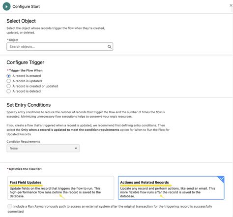 Fast Field Updates Or Actions And Related Records In Record Triggered Flows Salesforce Break