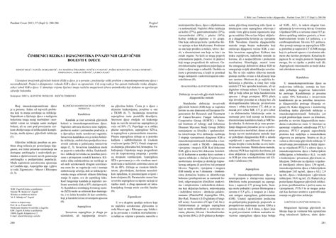 Pdf Risk Factors And Diagnostics Of Invasive Fungal Infections In