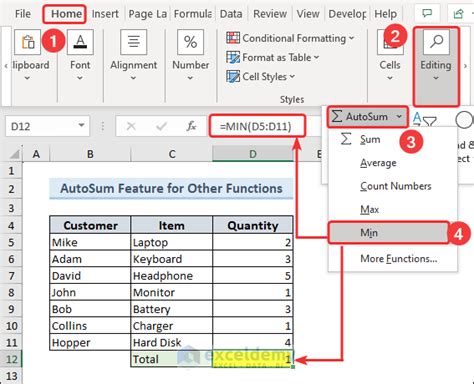 Autosum In Excel Complete Guideline Exceldemy