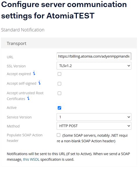 Adyen Configuring Standard Notifications Atomia Documentation
