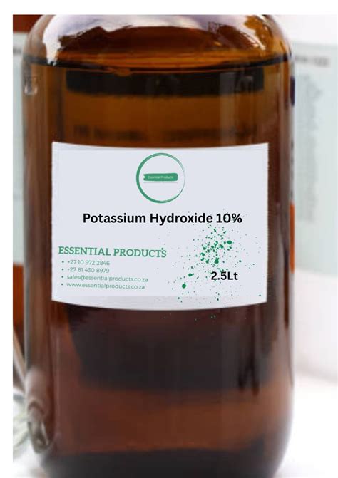 Potassium Hydroxide 10 1lt Essential Products