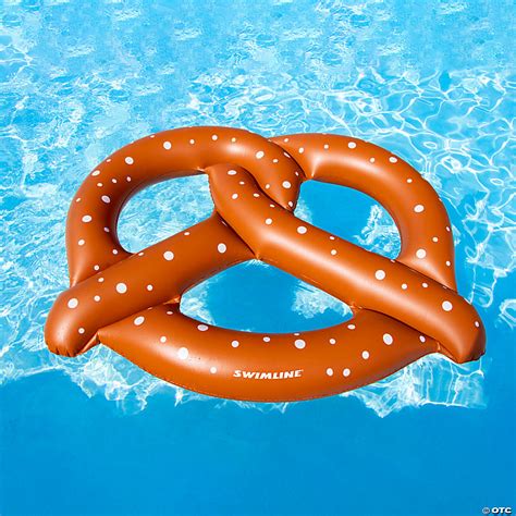 60 Inflatable Giant Pretzel Swimming Pool Float Oriental Trading