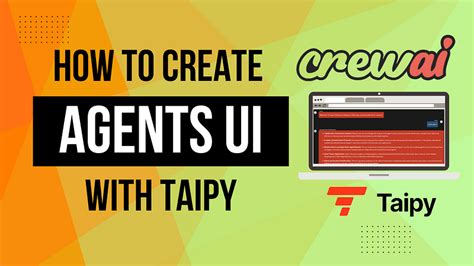 How To Create A Stunning Web UI For CrewAI With Taipy