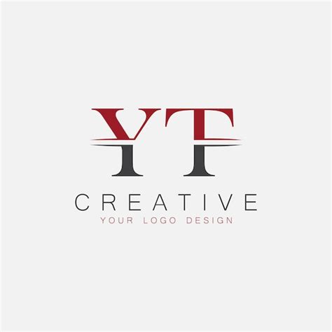 Premium Vector Yt Initial Monogram With Letter Creative Logo