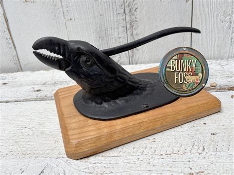 Vintage Cast Iron Eagle Nutcracker On Wood Eagle Nutcrackermounted