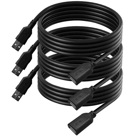 Sotesin Usb 20 Extension Cable 5ft3 Pack Usb