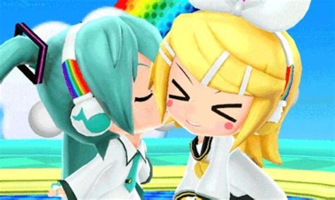Hatsune Miku And Rin Kagamine 「 Project Mirai Dx 」 Photo Reference Art