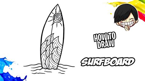 How To Draw A Surfboard Draw Surfboards Step By Step
