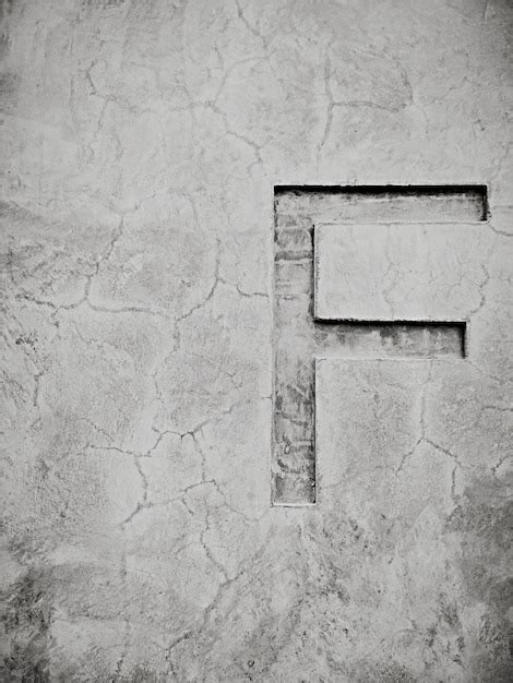 Premium Photo Letter F In Concrete