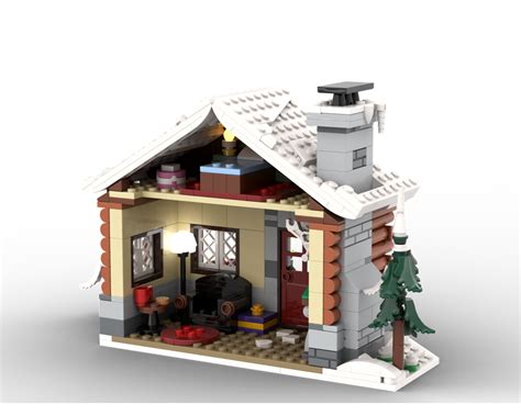 Lego Moc Alpine Log Cabin By Jd Bricks Rebrickable Build With Lego