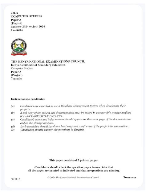 Kcse 2024 Paper 3 Pdf