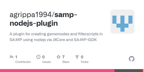 Github Agrippa1994samp Nodejs Plugin A Plugin For Creating