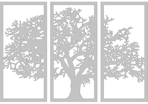 Tree Dxf File Laser Cut Plasma Cut Etsy