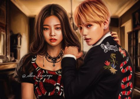 Taennie Taehyung X Jennie Wallpapers Wallpaper Cave