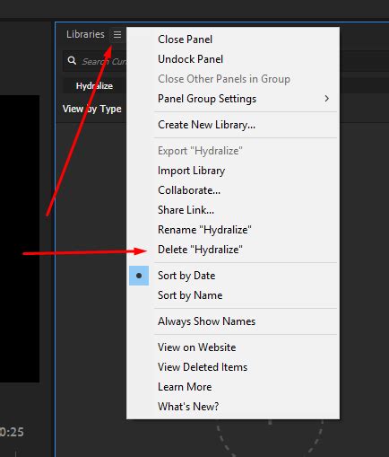 Solved Delete Library In Premiere Pro Cc Adobe Product Community