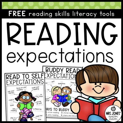 Reading Expectations Posters Mrs Jones Creation Station
