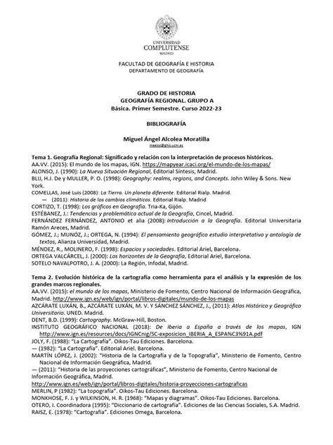 Bibliografia Geografia Regional Pdf
