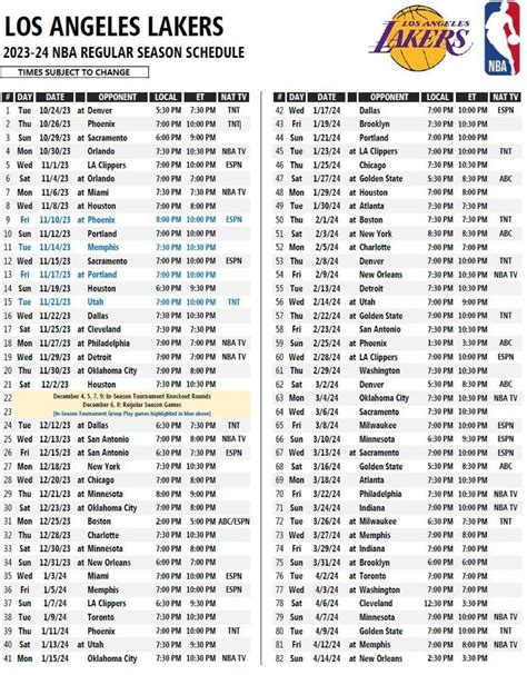 Lakers Schedule 2024 Season Record Caryl Consolata