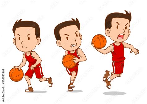 Cartoon Character Of Basketball Player Stock Vector Adobe Stock