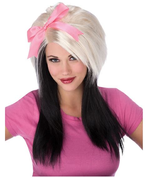 Scene Girl Bow Wig Adult Wig Halloween Wig At Wonder Costumes