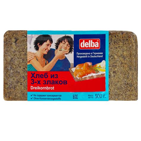 Хлеб из 3-х злаков, Delba, 500 грамм — купить в интернет-магазине OZON ...