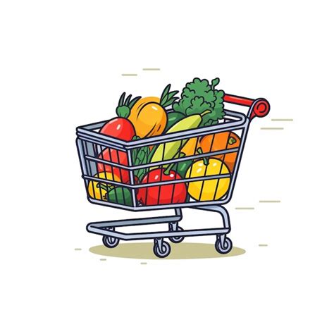 Premium Vector Free Vector Shopping Cart Art Illustration