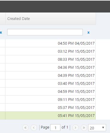 Jquery Jqgrid Date Time Field Time Is Not Showing Correctly While