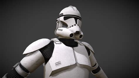 Star Wars Phase 2 Clone Trooper 3d Model By Outworld Studios