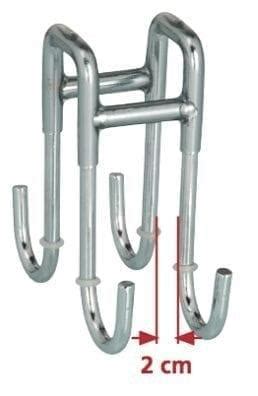 Patère double pour paroi de verre de douche WENKO 1001pateres