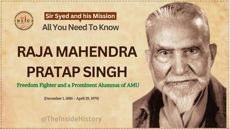 The Legacy Of Raja Mahendra Pratap Singh And His Association With Amu