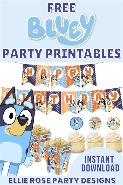 Free Printable Bluey Party Food Labels Educational Printable Worksheets