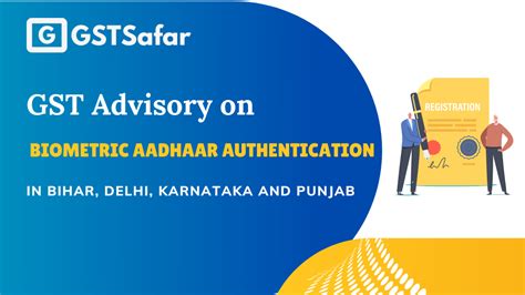 Gst Advisory On Registration Process