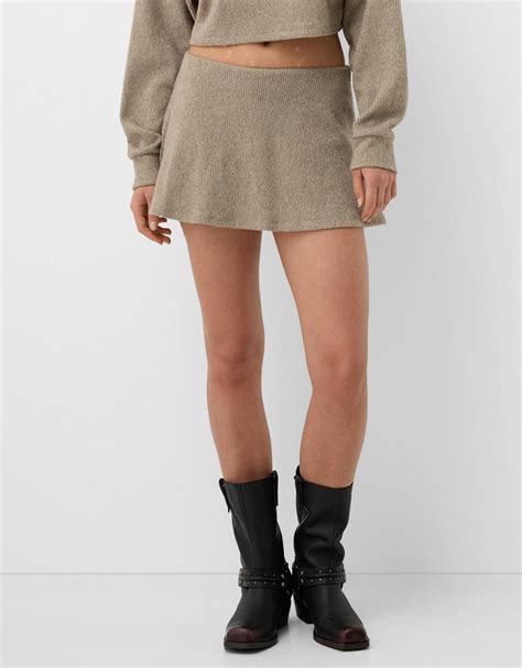 Soft Touch Mini Skirt Bsk Teen Bershka
