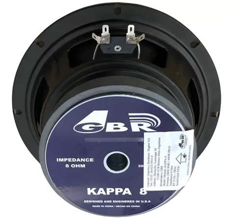 Woofer 8 Pulgadas 400w Parlante Gbr Kappa8 Array Woofer