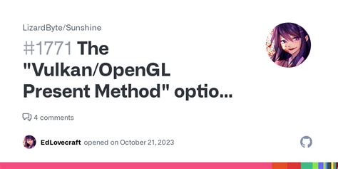 The Vulkan OpenGL Present Method Option In The Nvidia Control Panel Will Automatically Switch