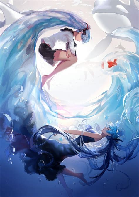 Image Result For Deep Sea Miku Fanart Art Anime Anime Artwork Anime