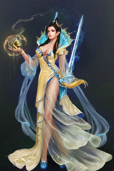 Fantasy Girl Xianxia Chinese Clothing Chinese Dress Fantasy Art