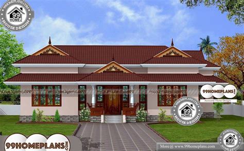 Bedroom House Plans Kerala Single Floor Traditional Nalukettu Veedu