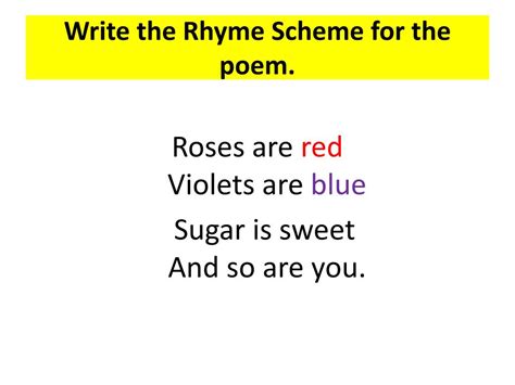 PPT Rhyme Scheme PowerPoint Presentation Free Download ID 2452945