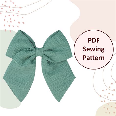 Solo Sailor Bow Sewing Pattern The Ultimate Hair Bow Sewing Guide Instant Download Premium Pdf