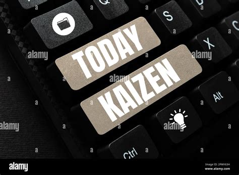 Conceptual Display Kaizen Business Concept A Japanese Business Philosophy Of Improvement Of