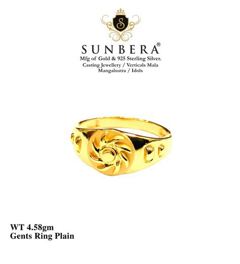 92 M New Design Gents Gold Ring Plain At Rs 7578gram In Mumbai Id