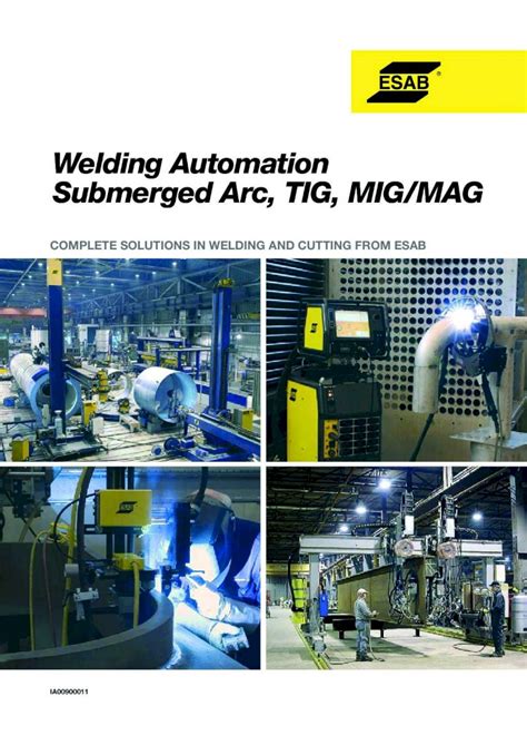 Pdf Welding Automation Submerged Arc Tig Migmag€¦ · Welding