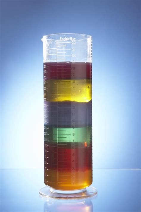 Make A Colorful Liquid Layers Density Column Density Column Density