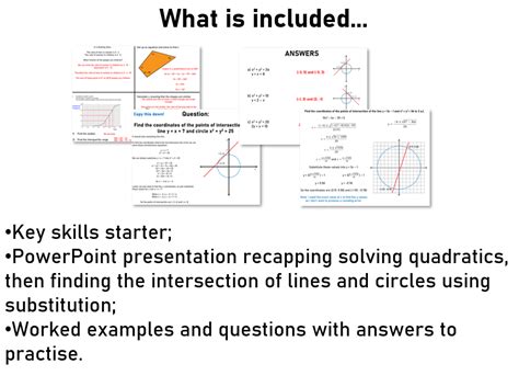 Solving Simultaneous Equations Using Substitution Teaching Resources
