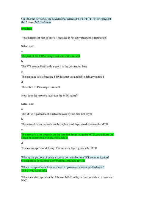 493184904 Data Communications And Networking 1 Midterm Quiz 1 On