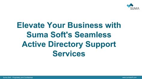 Active Directory Support Servicespptx Free Download