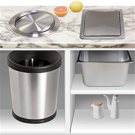 Stainless Steel Flush Recessed Built In Balance Swing Flap Lid Cover