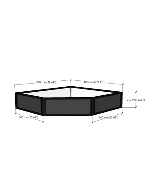 Moduspace Df Series Corner 45° Display Riser Pre Order Ff